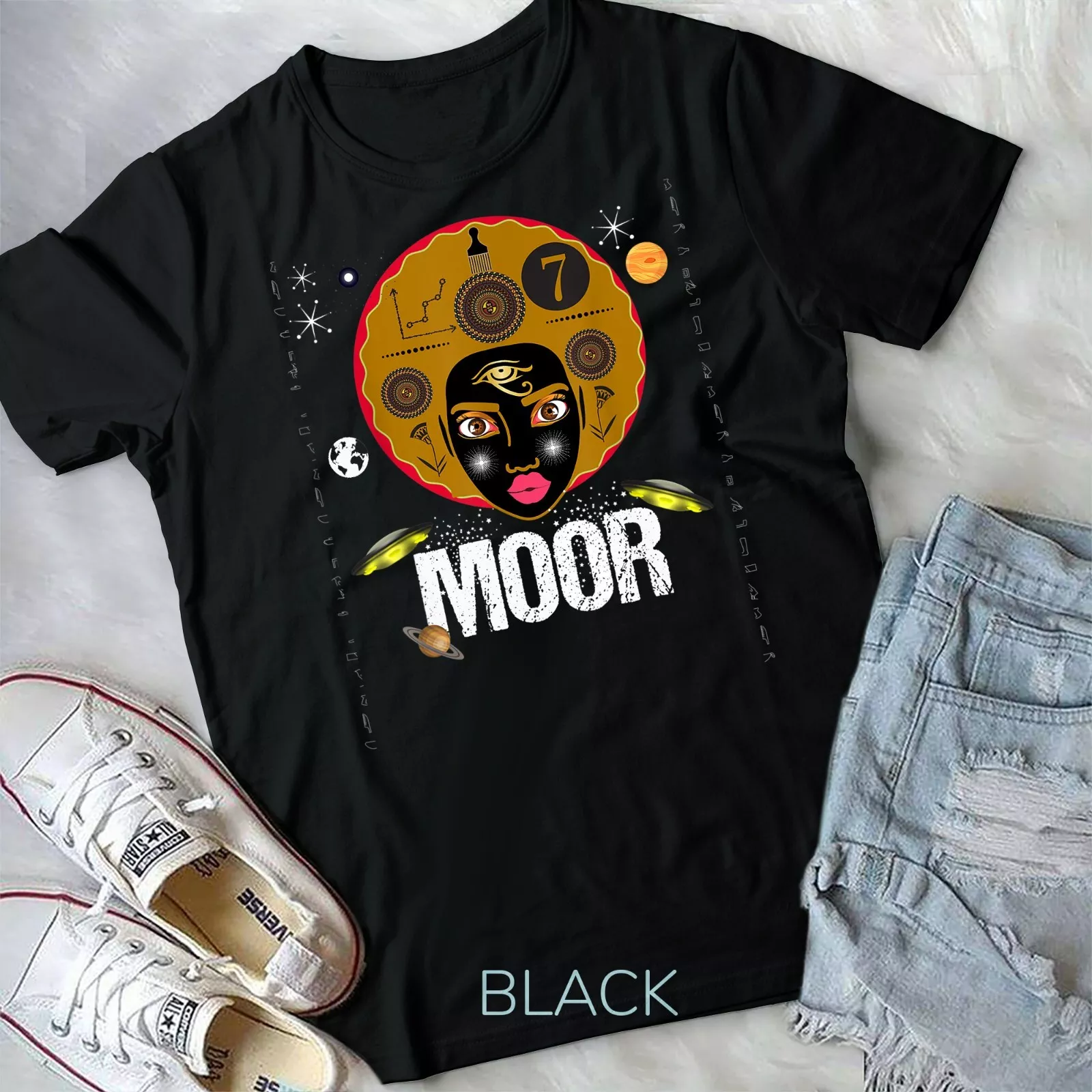 Moor - Moorish Ancient Moabite Ruler Of The Galaxy Unisex T-shirt ...