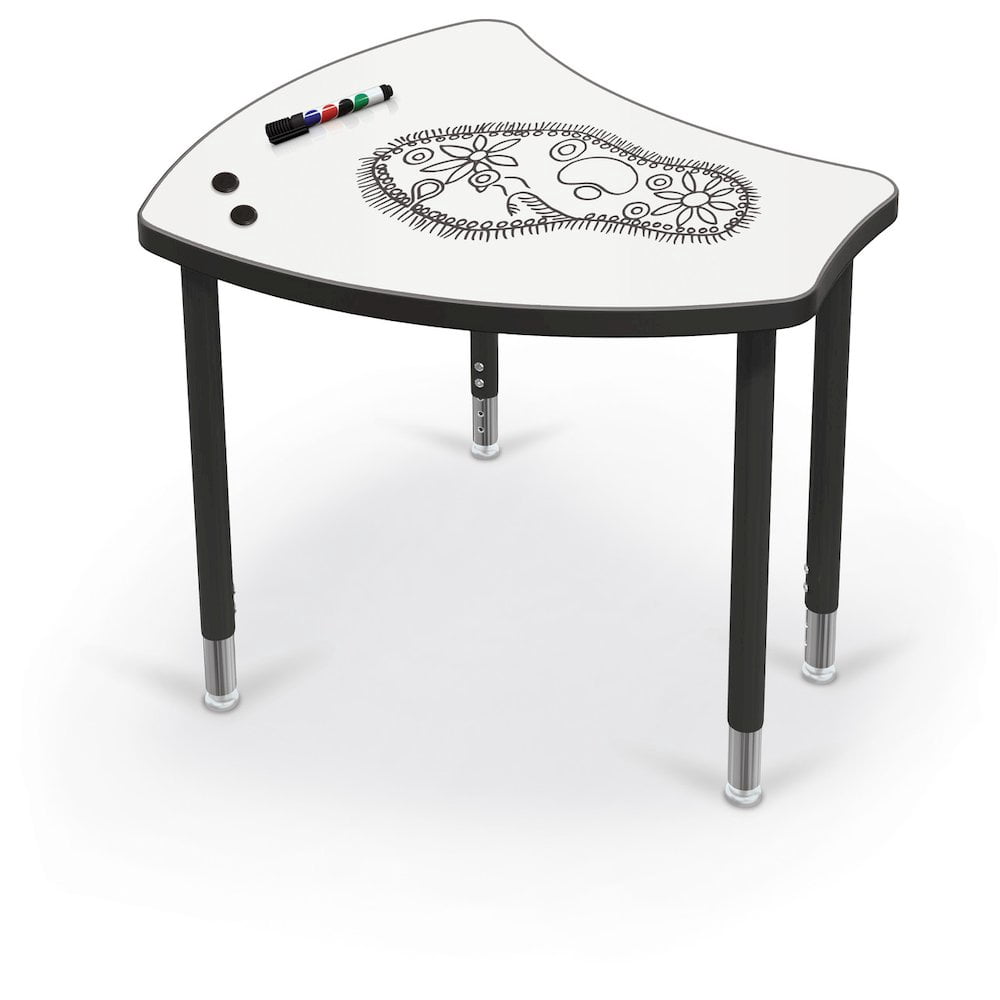 Moore Porcelain Desktop - Standard Shapes Desk With Platinum Direct ...