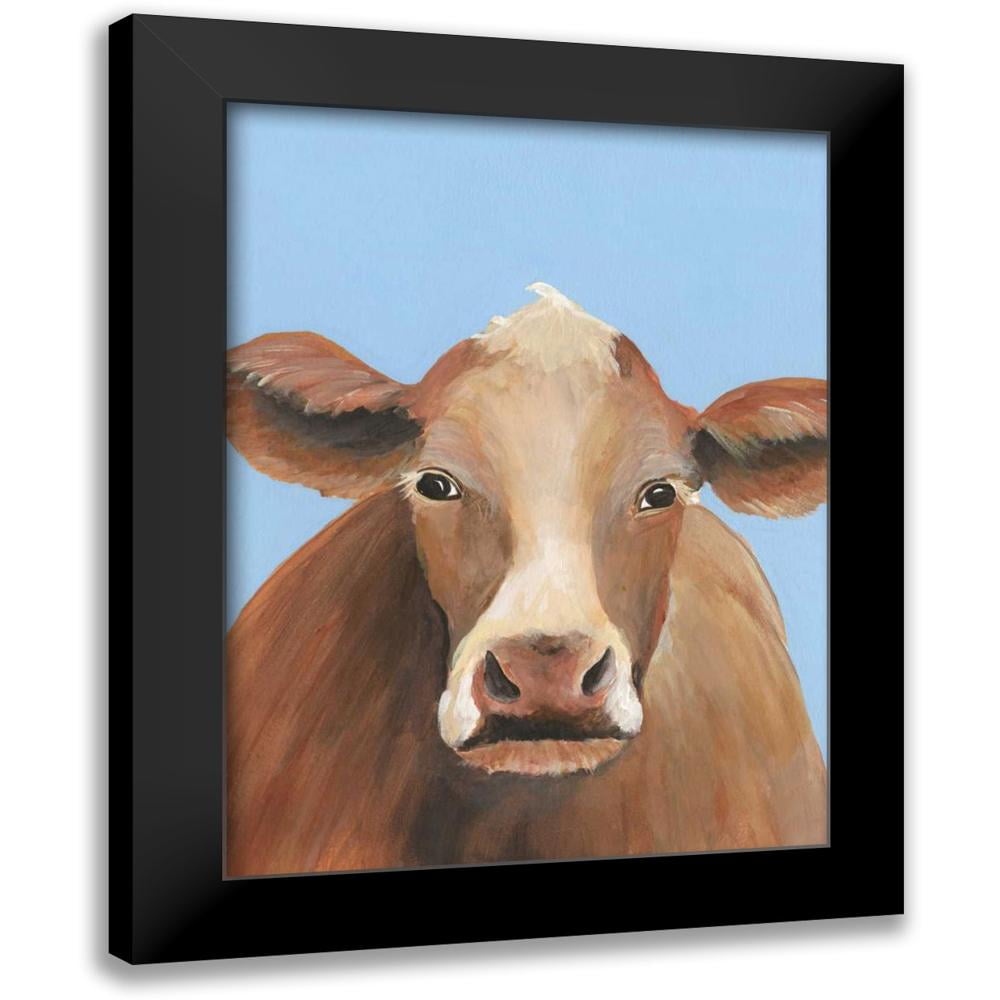 Moore, Regina 12x14 Black Modern Framed Museum Art Print Titled - Cow ...