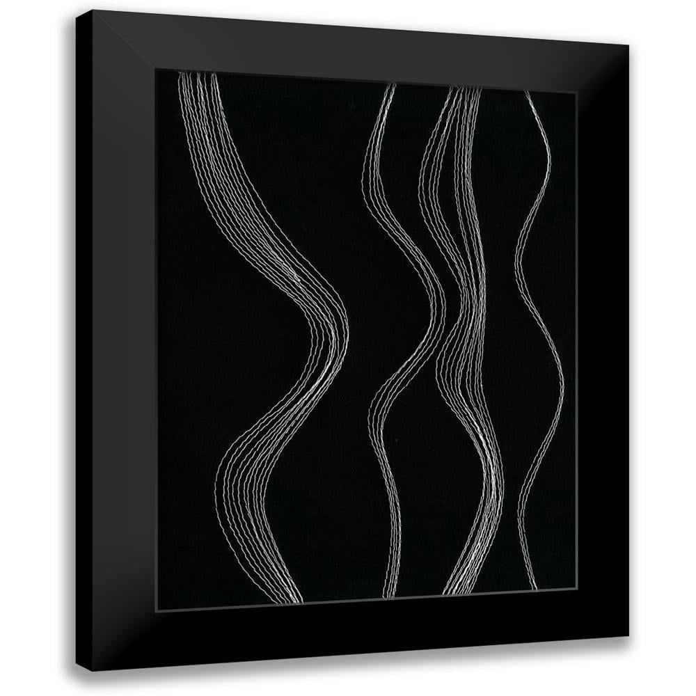 Moore, Regina 12x14 Black Modern Framed Museum Art Print Titled - Rippling Stitches II - Walmart.com