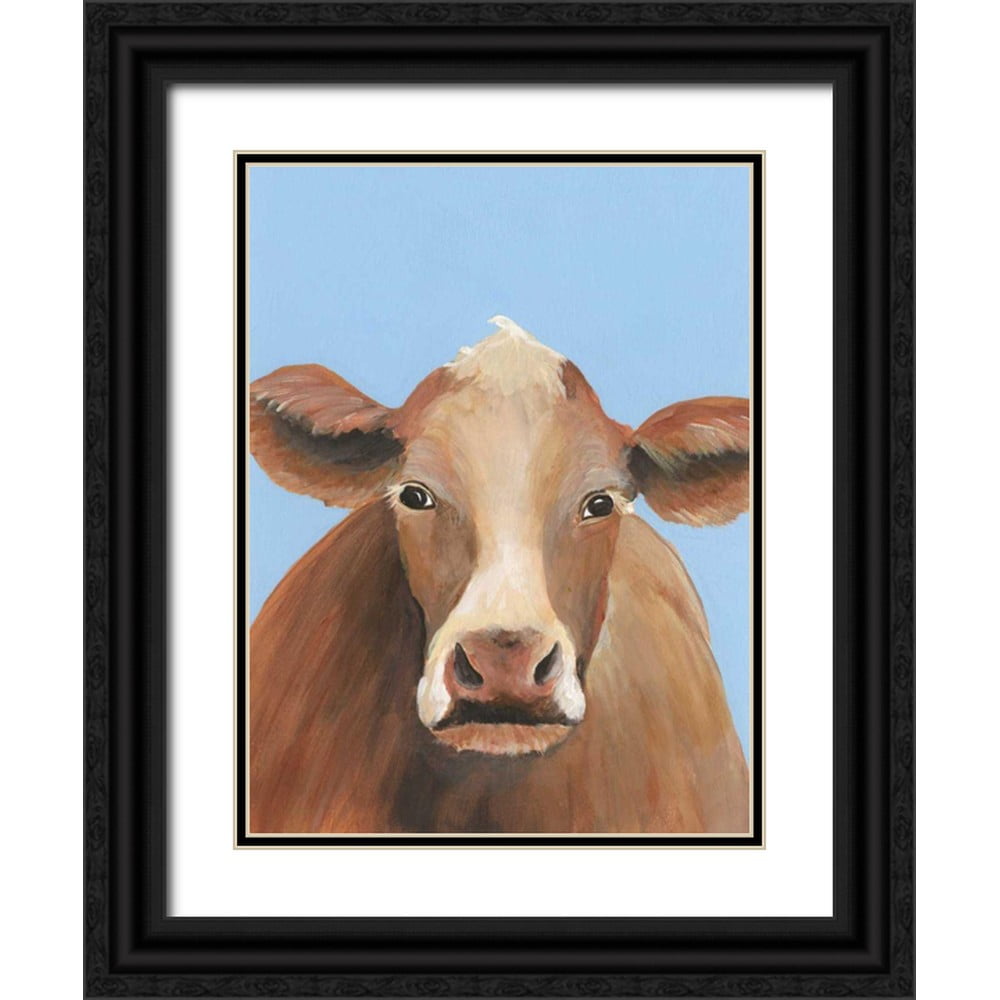 Moore, Regina 12x14 Black Ornate Wood Framed with Double Matting Museum ...