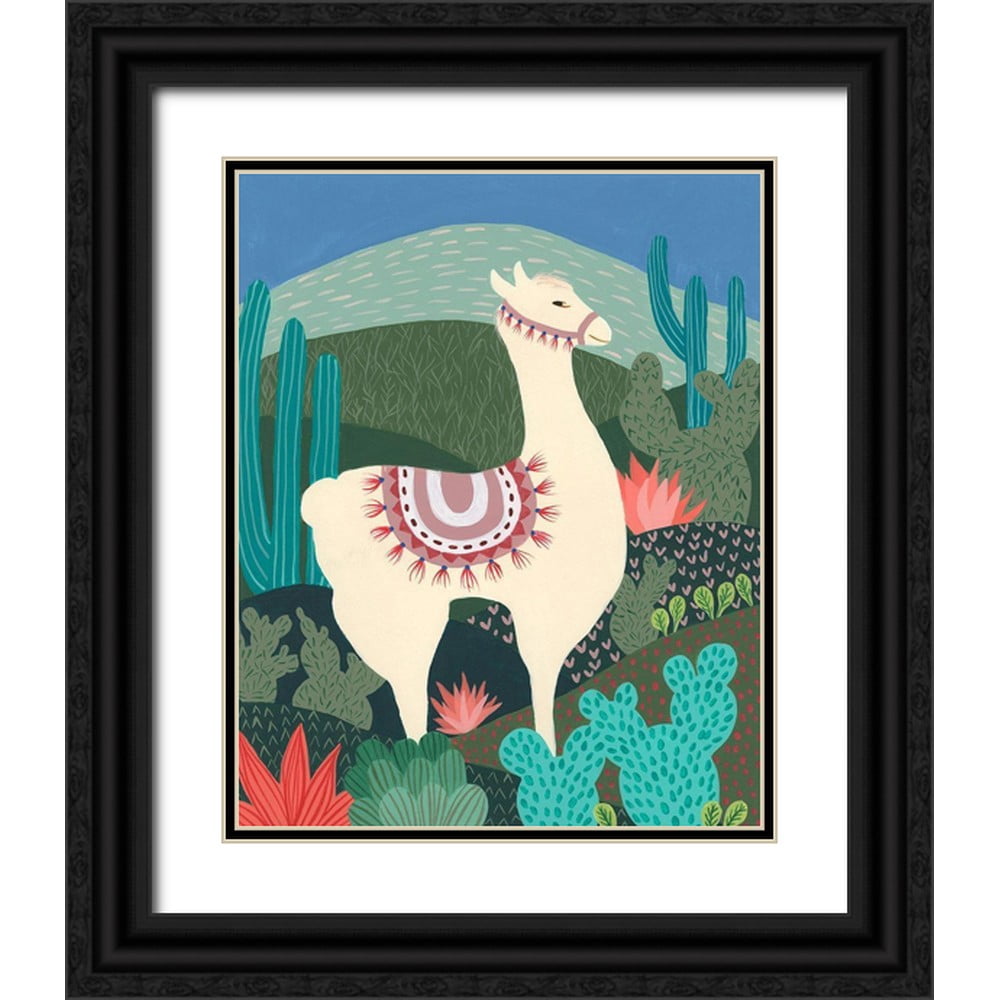 Moore, Regina 12x14 Black Ornate Wood Framed with Double Matting Museum ...