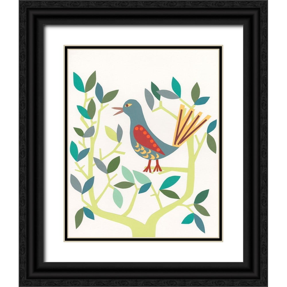 Moore, Regina 12x14 Black Ornate Wood Framed with Double Matting Museum ...