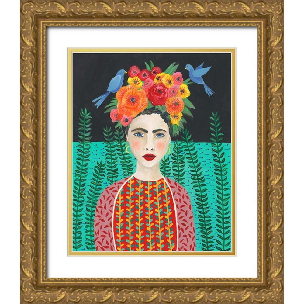 Moore, Regina 12x14 Gold Ornate Wood Framed with Double Matting Museum ...