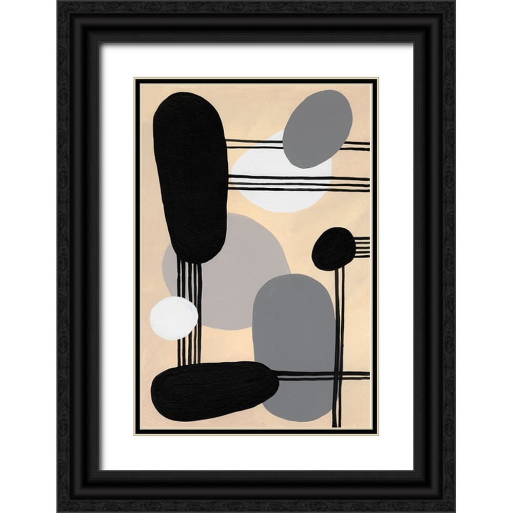 Moore, Regina 13x18 Black Ornate Wood Framed with Double Matting Museum ...