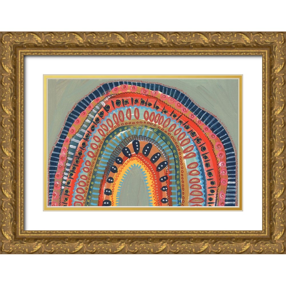 Moore, Regina 24x17 Gold Ornate Wood Framed with Double Matting Museum ...