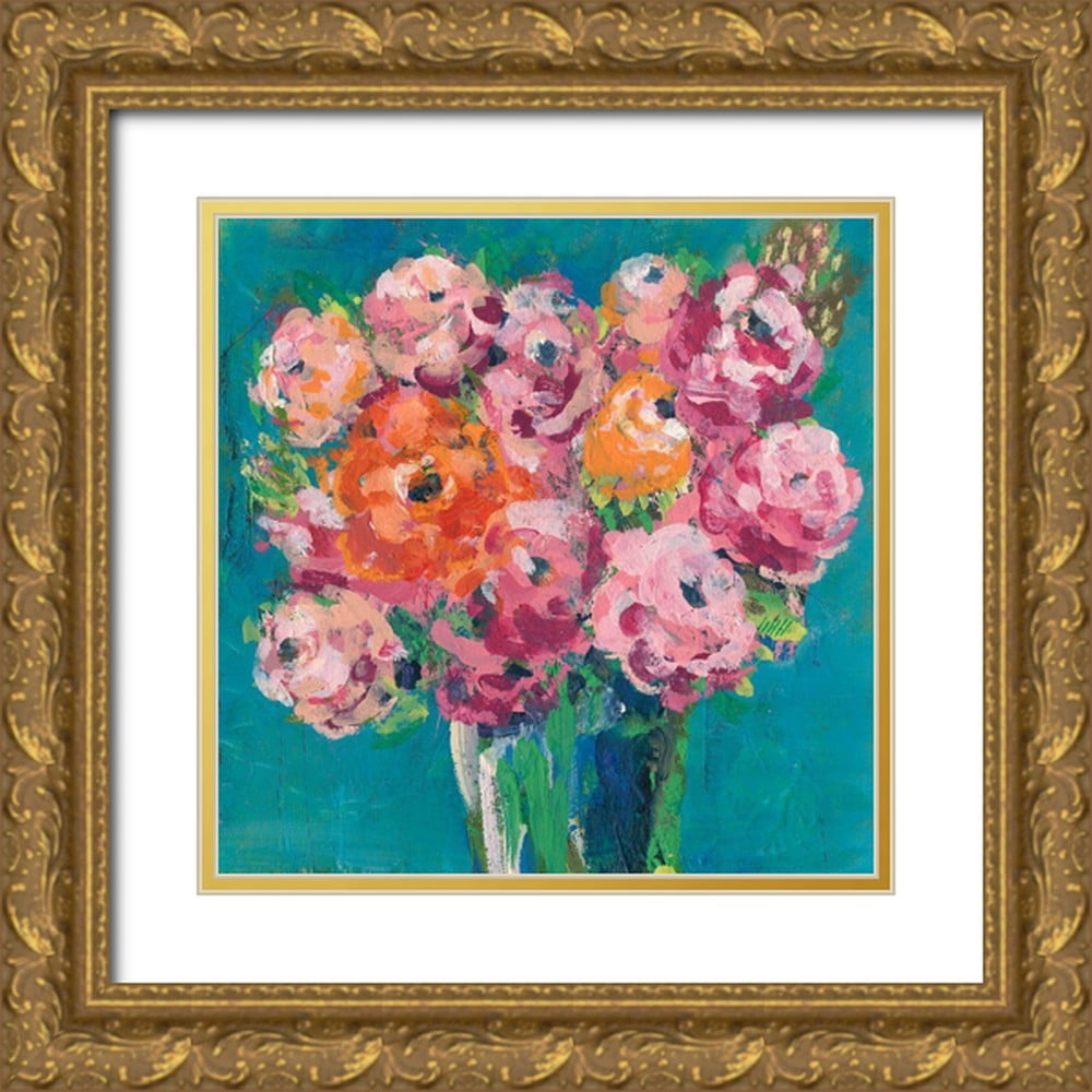 Moore, Regina 26x26 Gold Ornate Wood Framed with Double Matting Museum ...