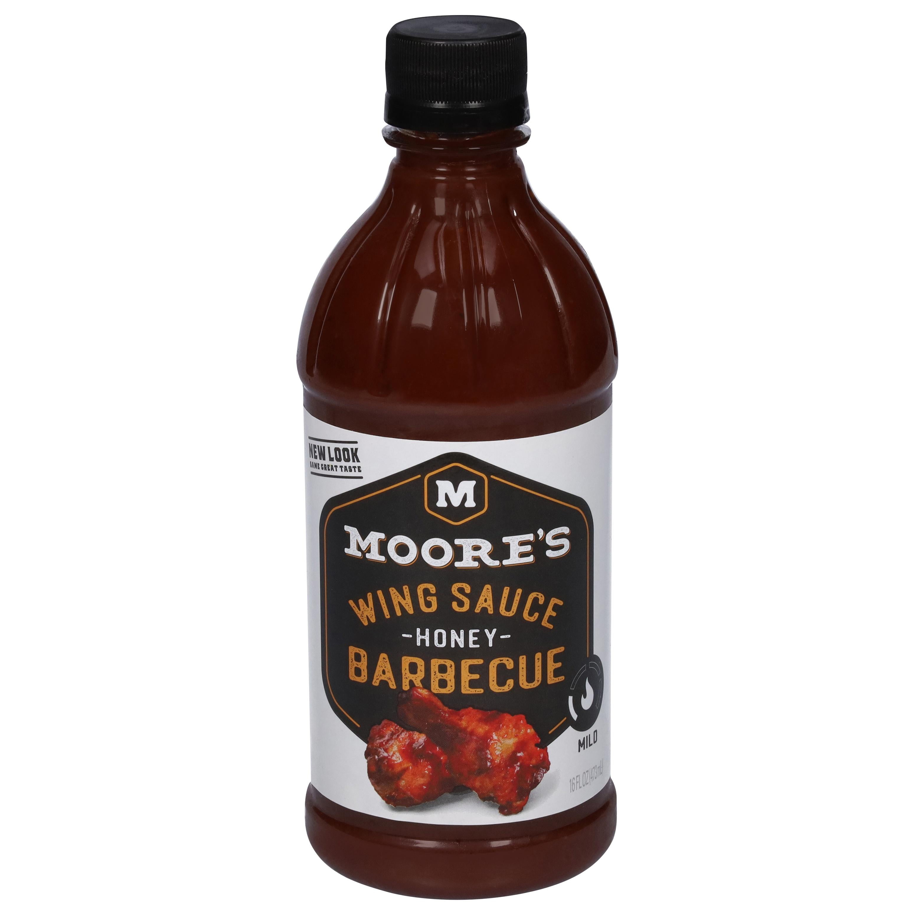 Moore's Honey Barbecue Wing Sauce, 16 fl oz - Walmart.com