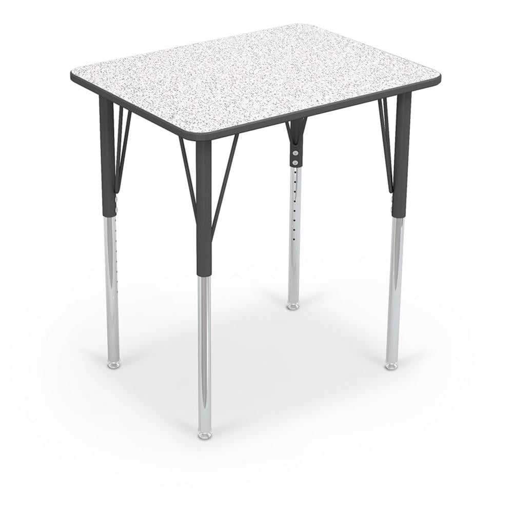 MooreCo 21-30" Height Adjustable Wood Essentials Economy Rectangle Desk ...