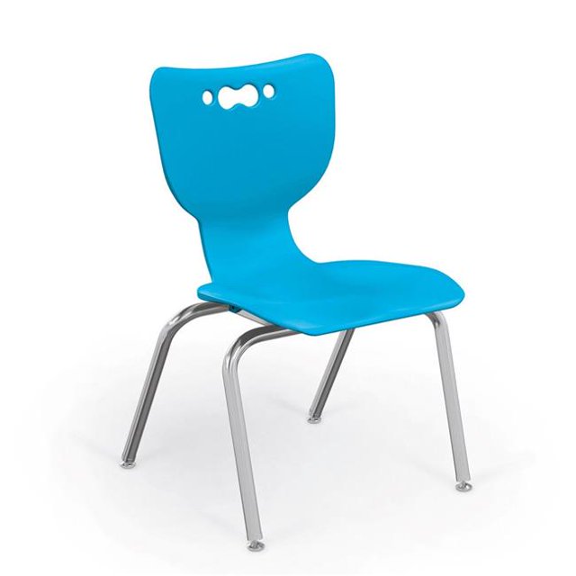 Balt Hierarchy 14 in. Plastic Classroom Chair, Chrome - Blue - Walmart.com