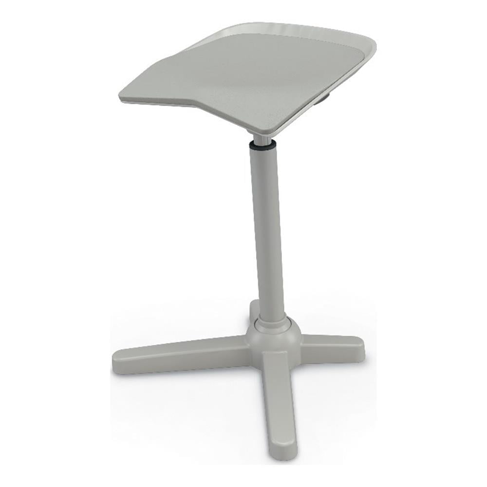 MooreCo Elate Perch 33.8" Adjustable Polyurethane Stool with Steel Base ...