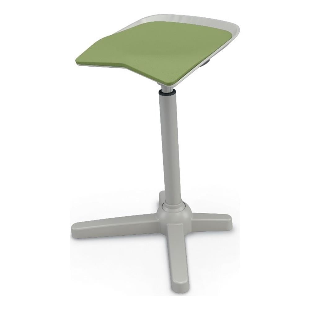 MooreCo Elate Perch 33.8" Adjustable Polyurethane Stool with Steel Base ...