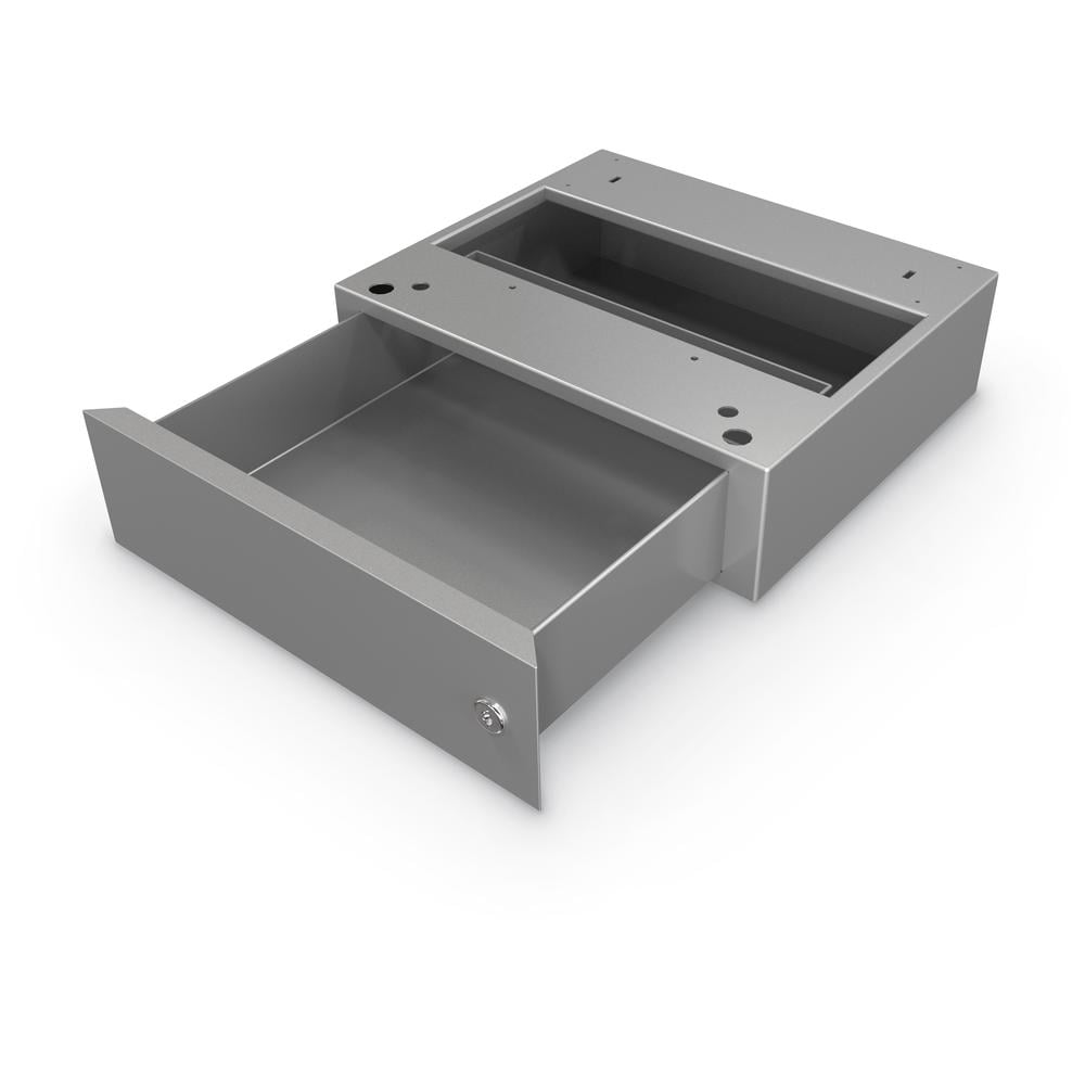 Mooreco Locking Desk Drawer,15 1/2 in W,Silver 34443 - Walmart.com