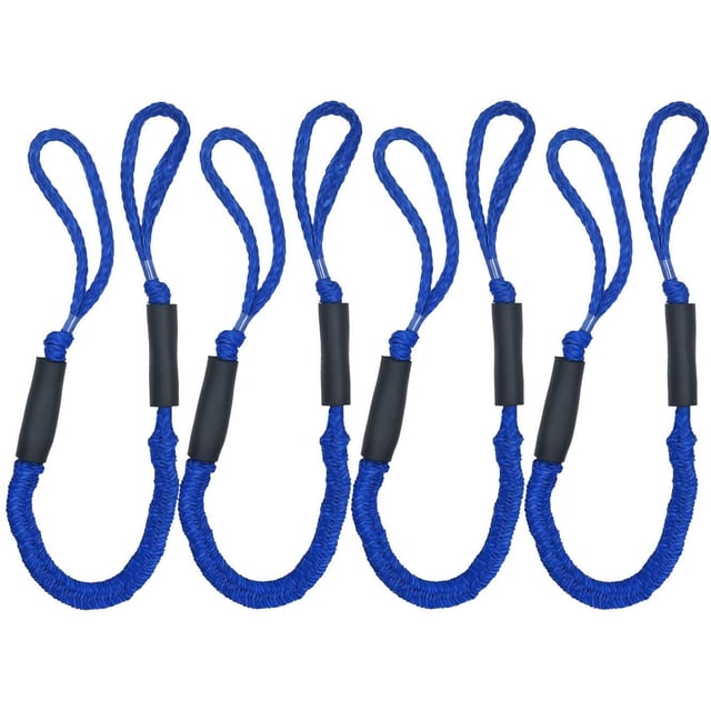 Mooring Lines-Blue. Absorbs Shock to Cleats, Docks, Pylons, and Anchors ...
