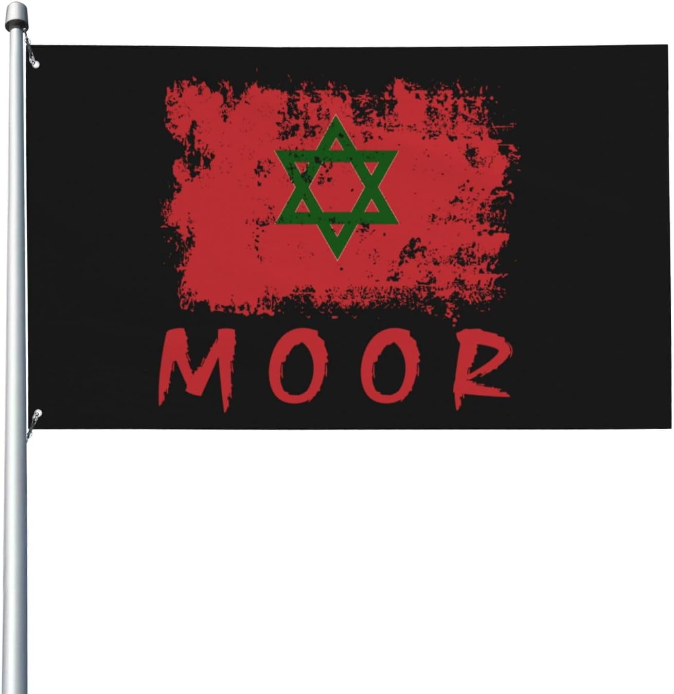 Moorish America Amexem Moroccan Flag Banner Flags Garden Flag Home ...