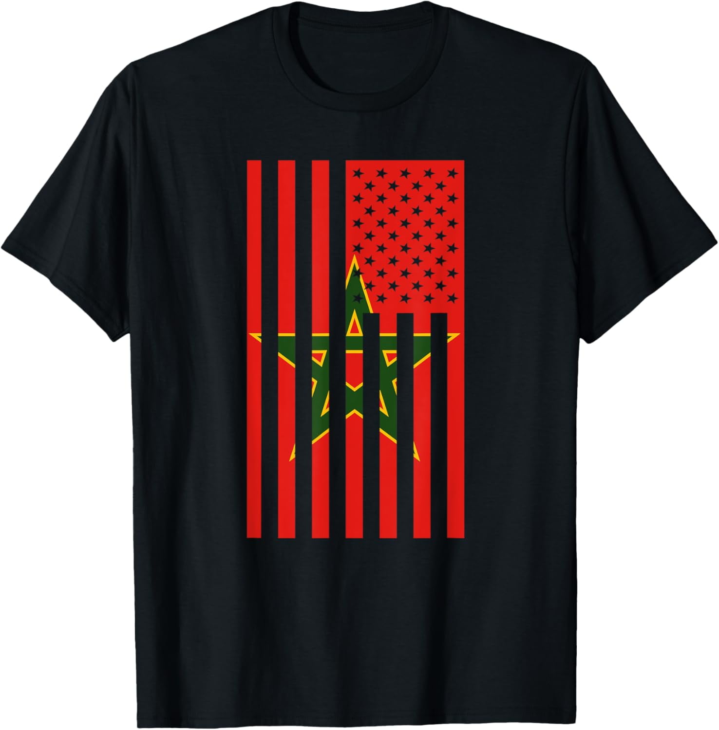 Moorish American Proud Moors Moorish Moroccan Flag Amexem T-Shirt ...