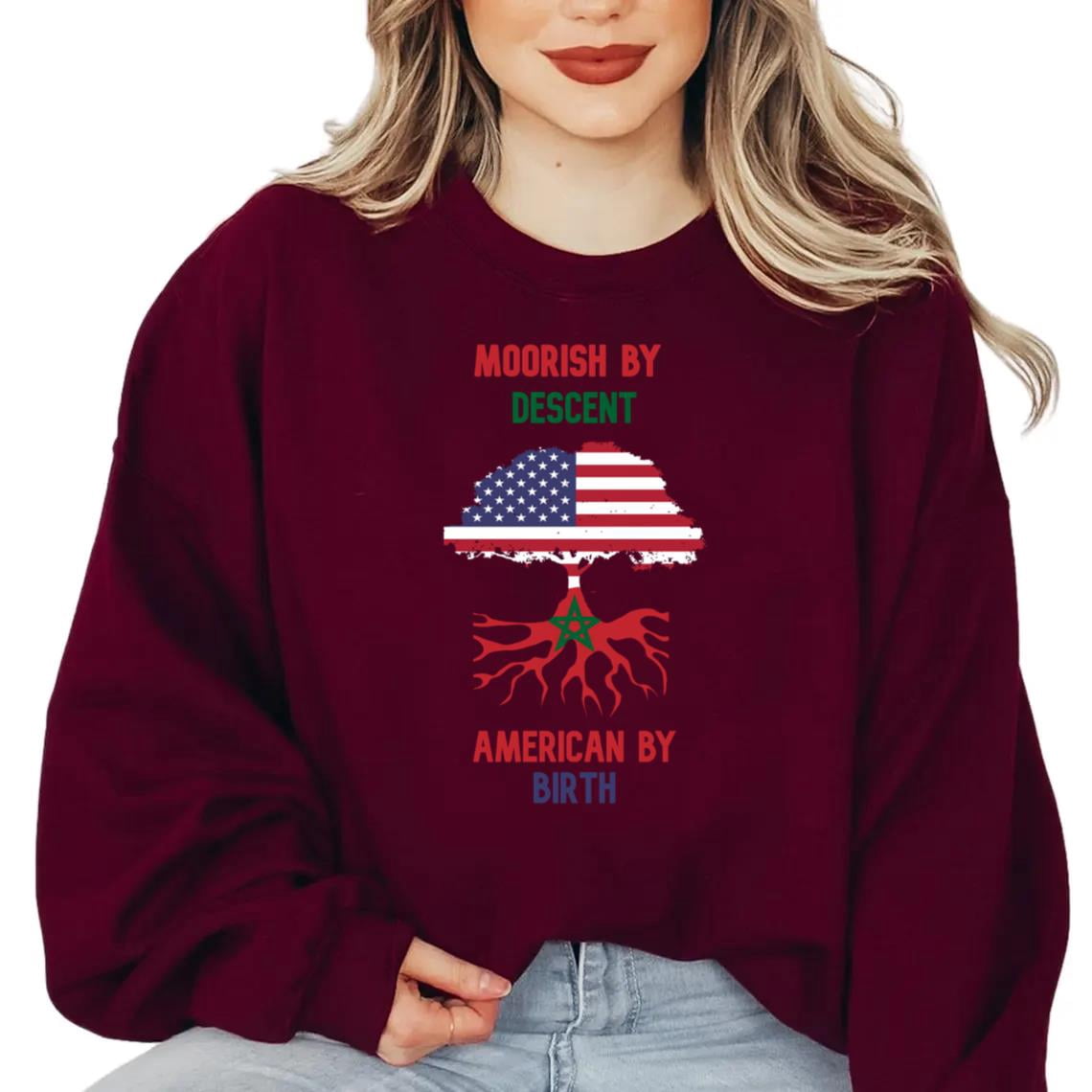 Moorish By Descent American By Birth Heritage Identity Nationality Flag ...