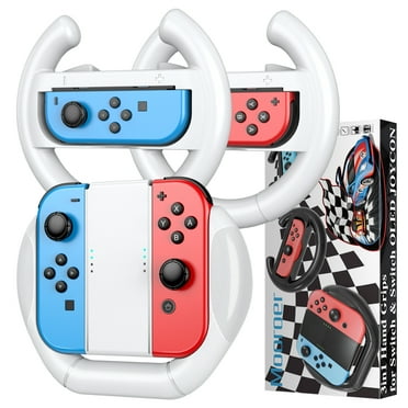 Old Skool Nintendo Switch Racing Wheel 2-Pack for Joy-Con, Mario Kart ...