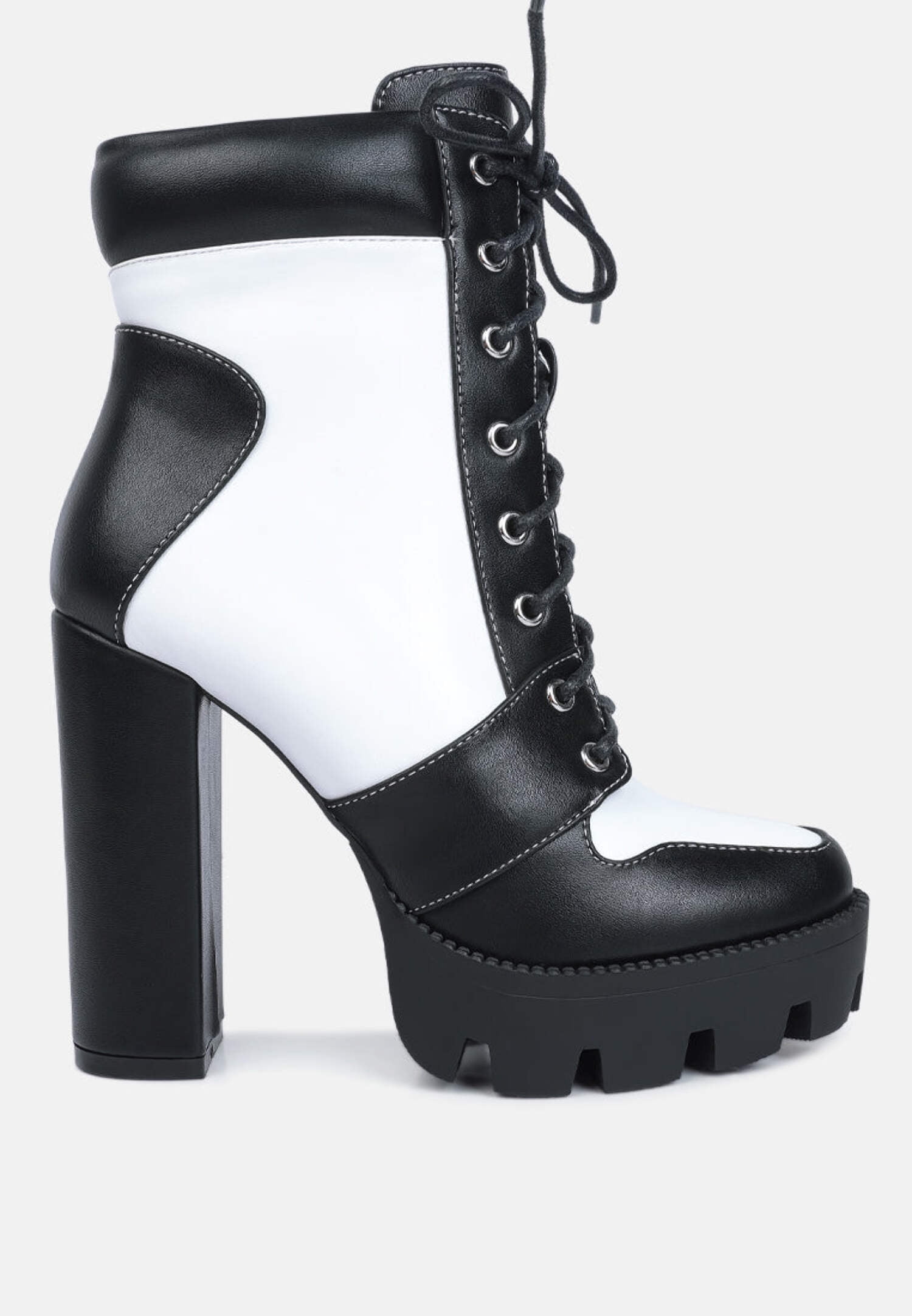 Moos Block Heel Lace Up Boots - Walmart.com