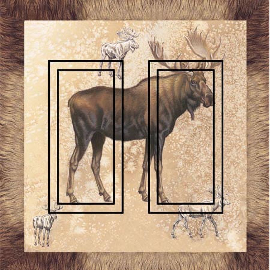 Moose 1B Double Toggle SwitchStix Peel and Stick Art Deco Switch Plate ...