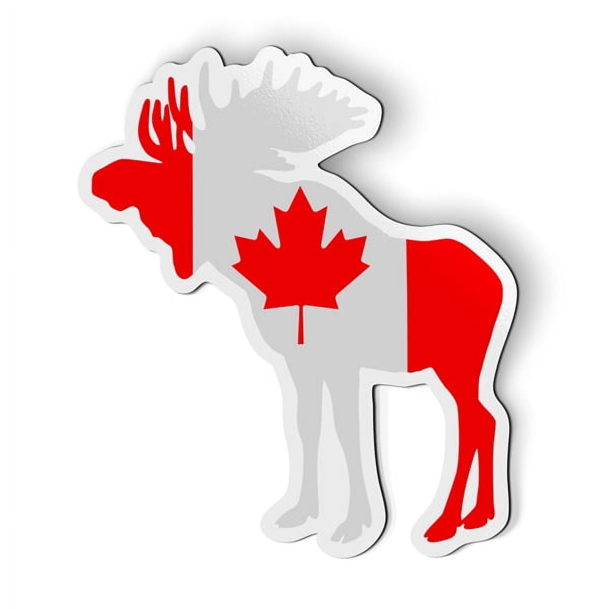 Moose Canada Flag - 5.5" Magnet for Car Locker Refrigerator - Walmart.com