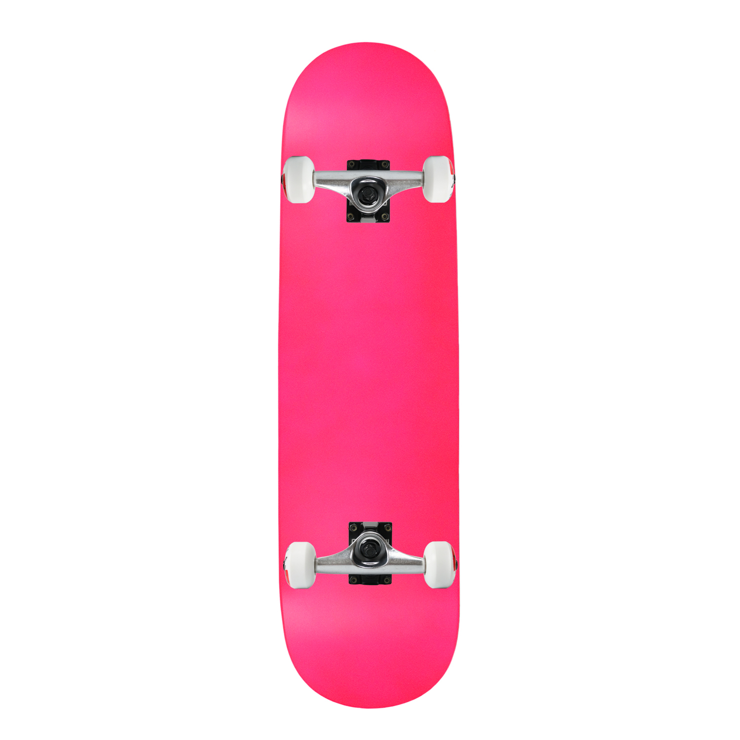 Moose Complete Skateboard Neon Pink 8.0" Silver/White Assembled ...