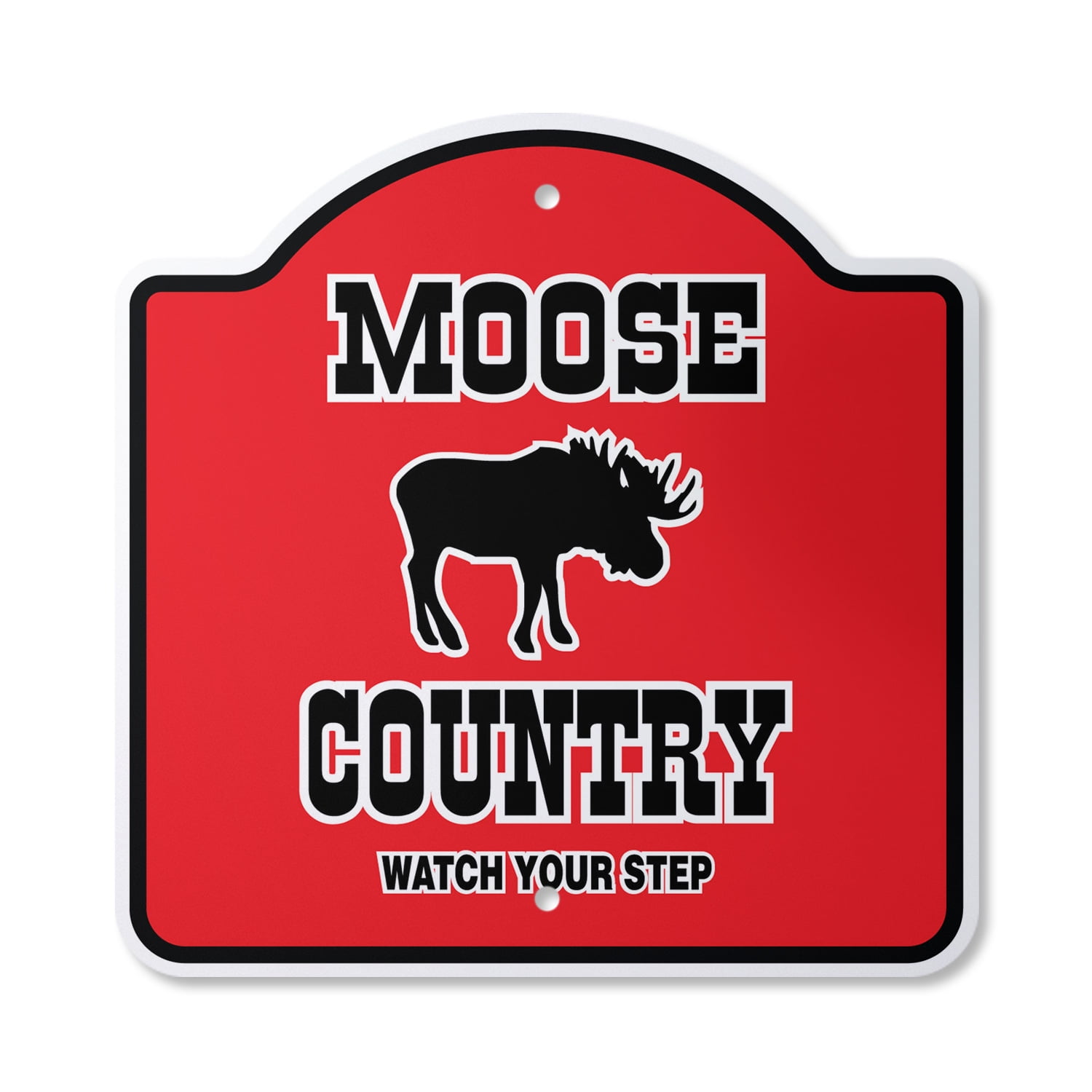 Moose Country 12" X 12" Sign | Indoor/Outdoor Plastic | SignMission ...