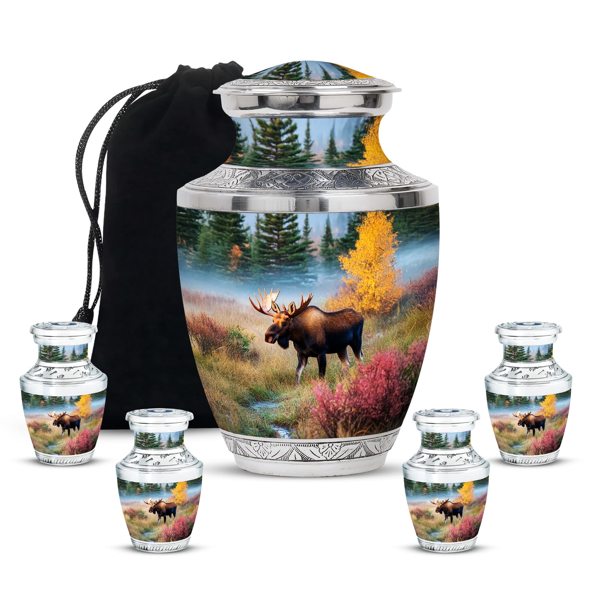 Moose Cremation Urn for Human Ashes, Memorial Gifts for Brother ...