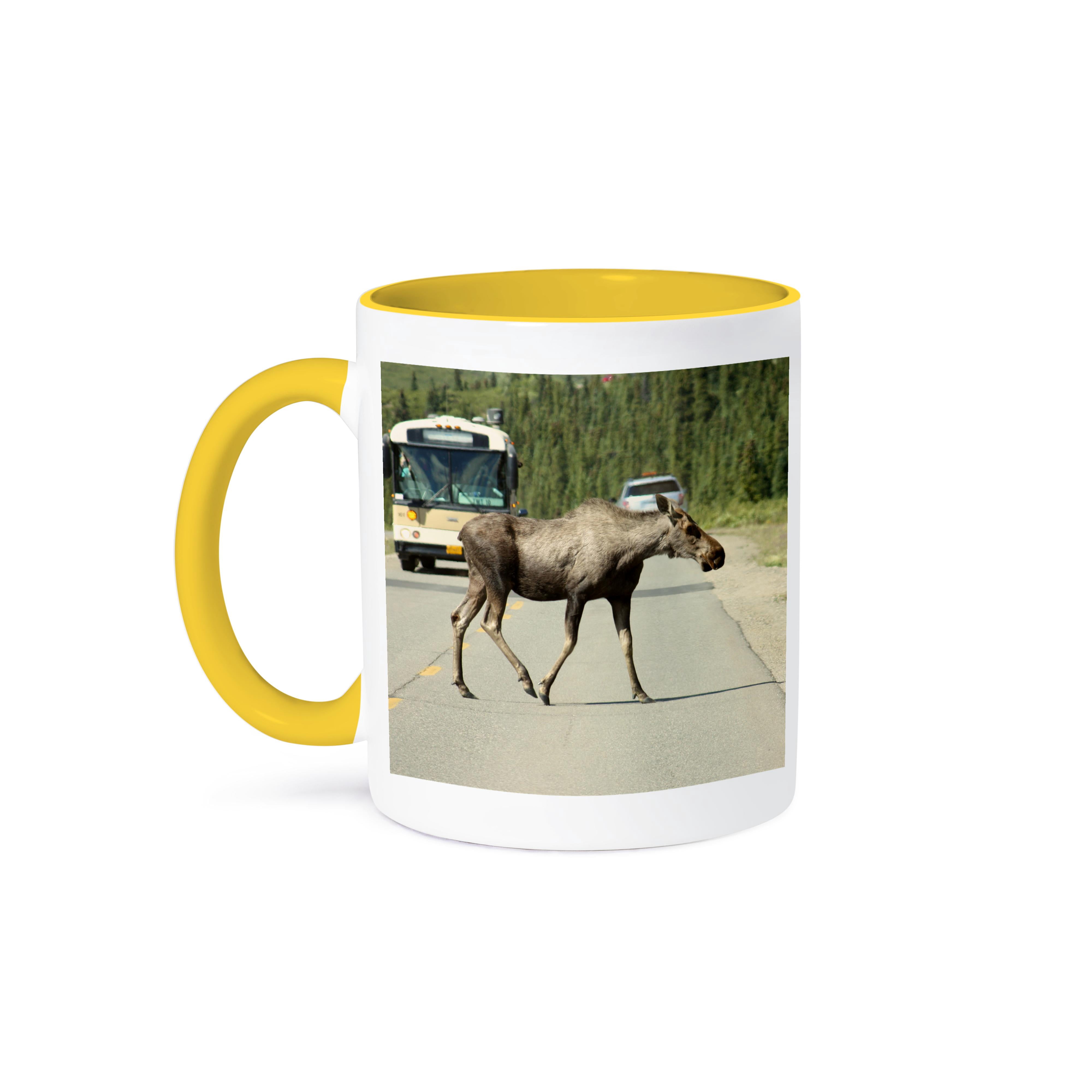 Moose Crossing Road In Denali Park, Alaska Photo By Rhonda Albom, 15oz ...