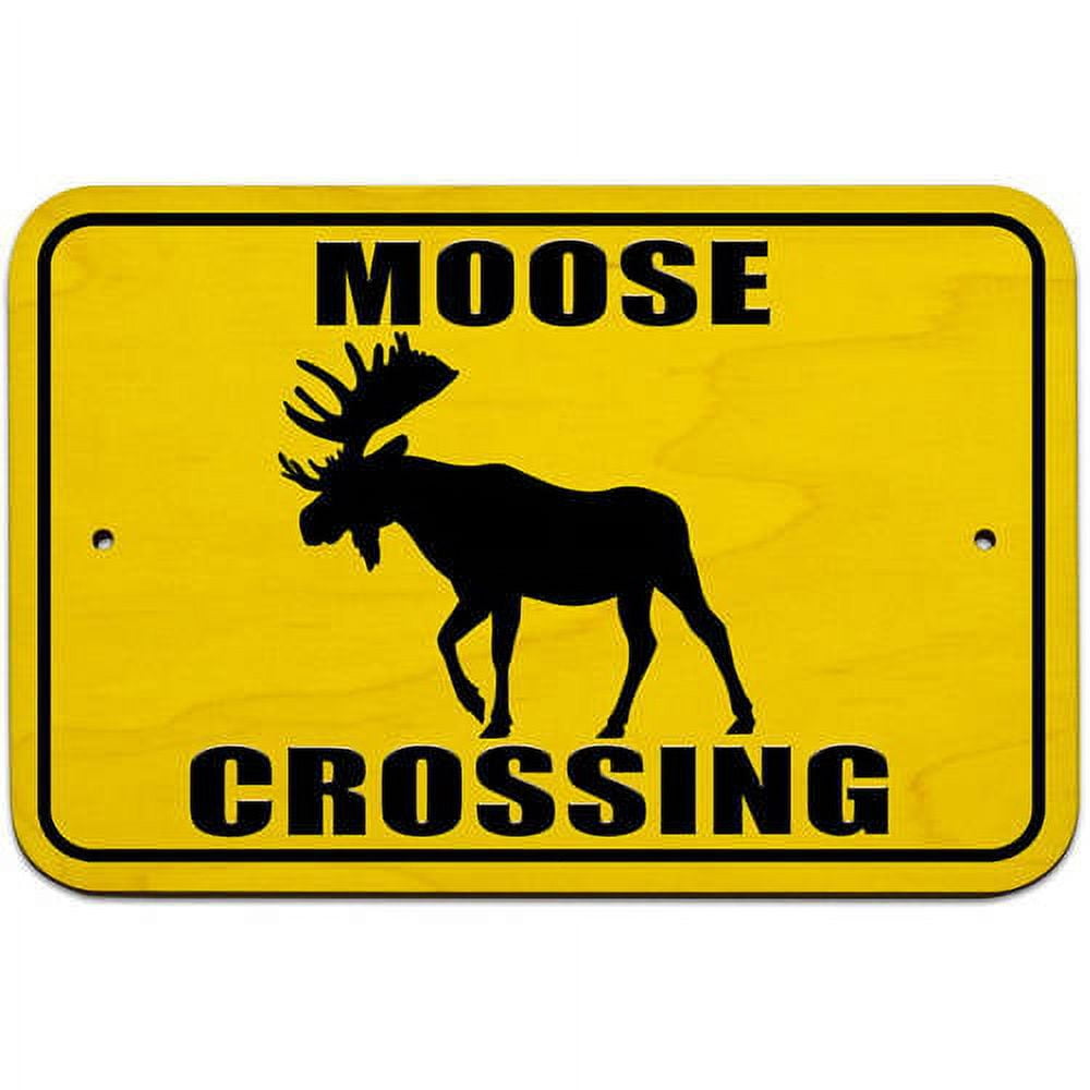 Moose Crossing Sign - Walmart.com