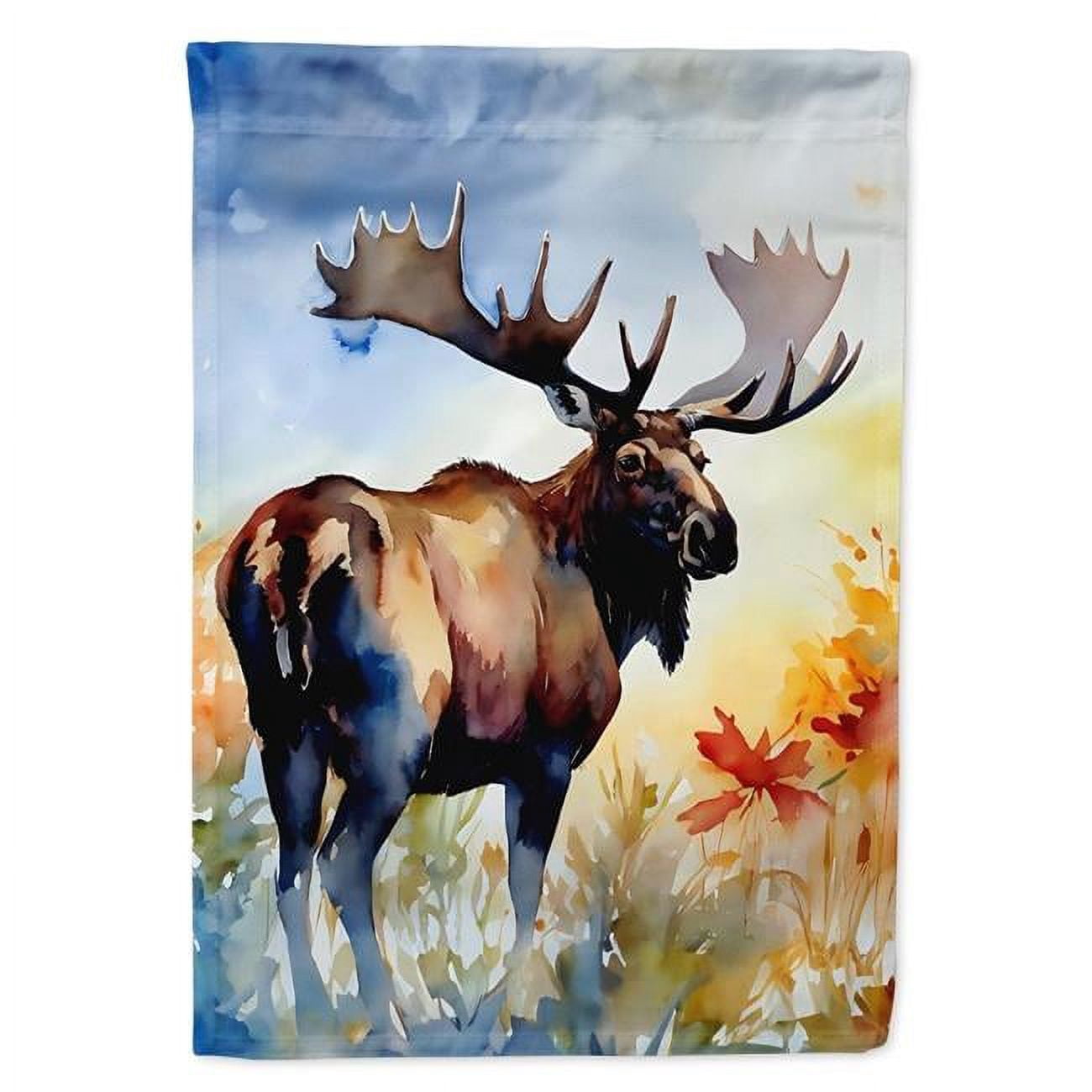 Moose Garden Flag 11.25 in x 15.5 in - Walmart Business Supplies