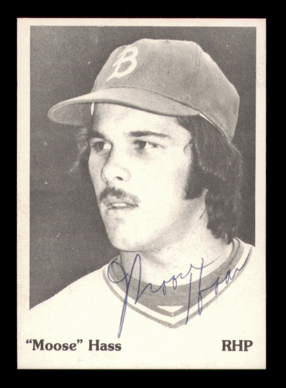 Moose Haas Autographed 1975 TCMA Rookie Card Burlington Bees SKU ...