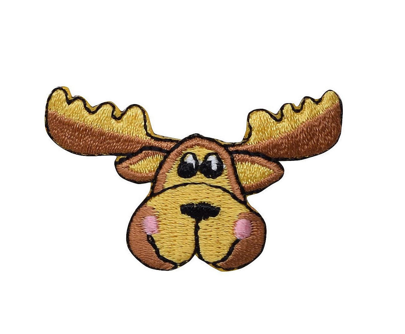 Moose Head - Children's - Iron On Applique/Embroidered Patch - Walmart.com