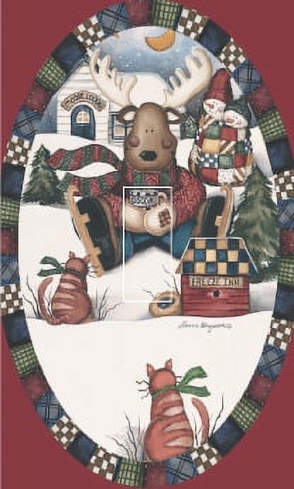 Moose Lodge Single Toggle SwitchStix Peel and Stick Art Deco Switch ...