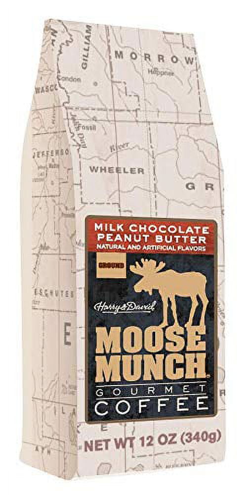 Moose Munch Coffee by Harry & David, Milk Chocolate Peanut Butter, 12 ...