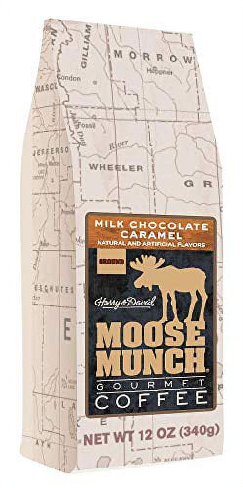Moose Munch Gourmet Ground Coffee by Harry & David, 12 oz bag (Milk Chocolate Caramel) - Walmart.com