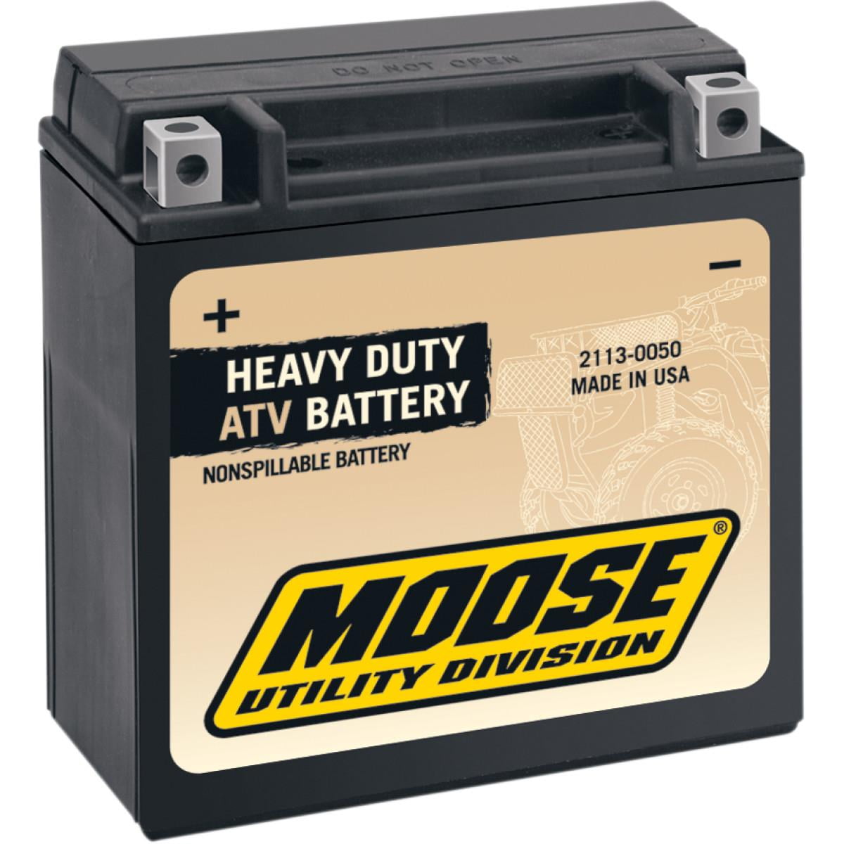 Moose Offroad MOOM72H4A Factory-Activated AGM Maintenance-Free Battery ...