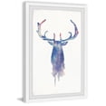Moose Paint Framed Painting Print - Walmart.com
