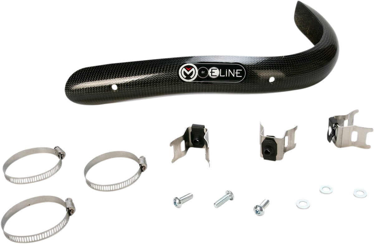 Moose Racing Carbon Fiber Pipe Guard for Stock 4-Stroke Pipe (MPG500E ...