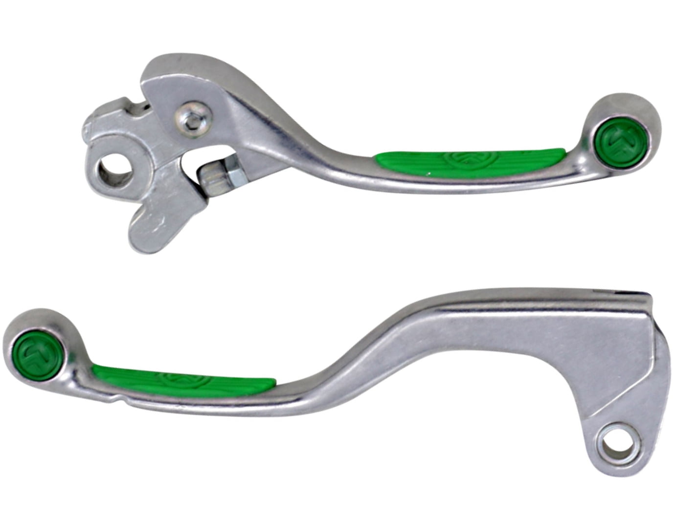 Moose Racing Competition Green Grip Shorty Brake/Std Clutch Lever Set ...