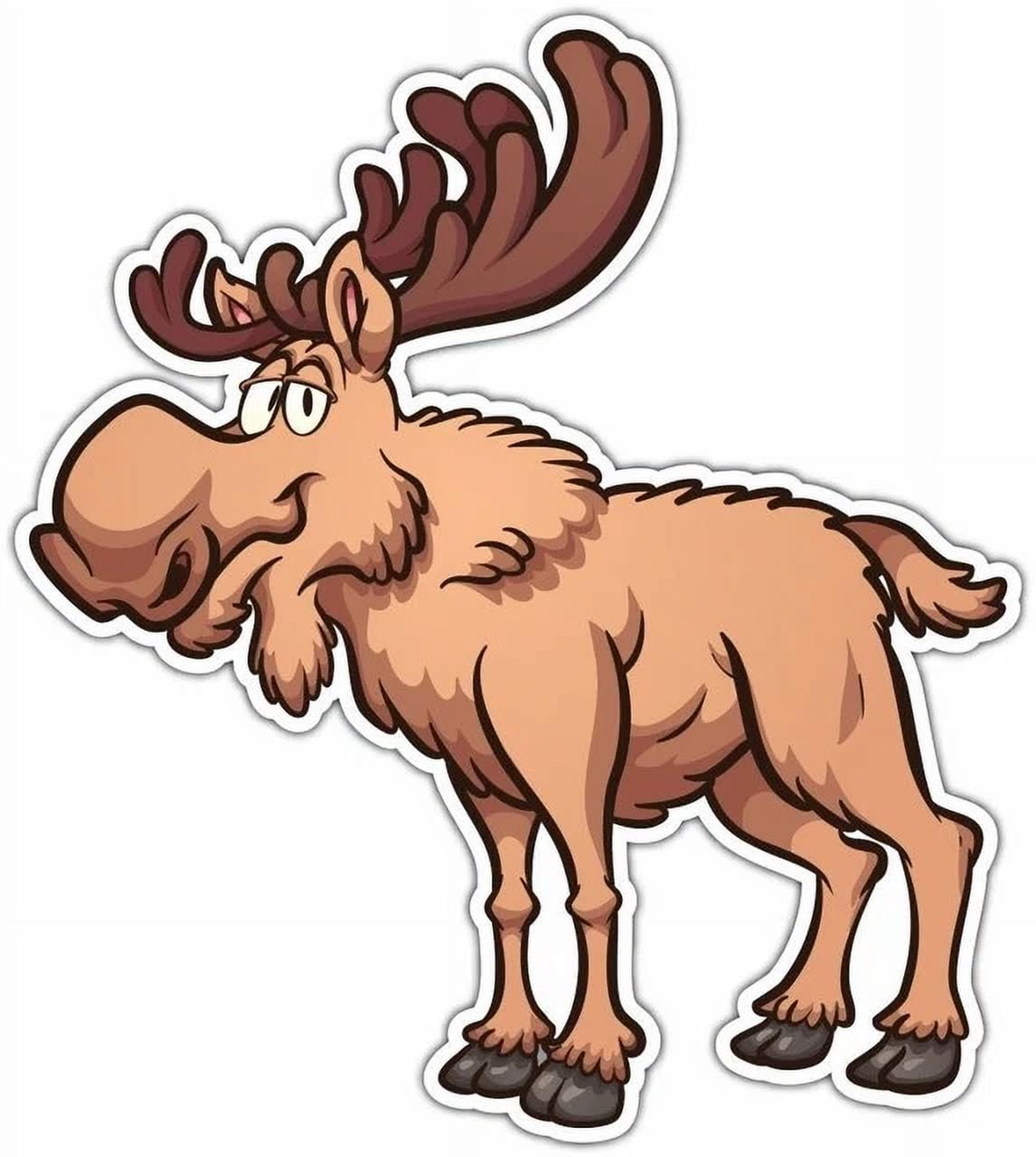Moose Racks Hunting Hunter Antlers Elk Car Stickerphone Decal Water ...