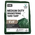 Moose Supply 8 Mil Drawstring Waterproof Tarp Yardwork Leaf Hauler ...