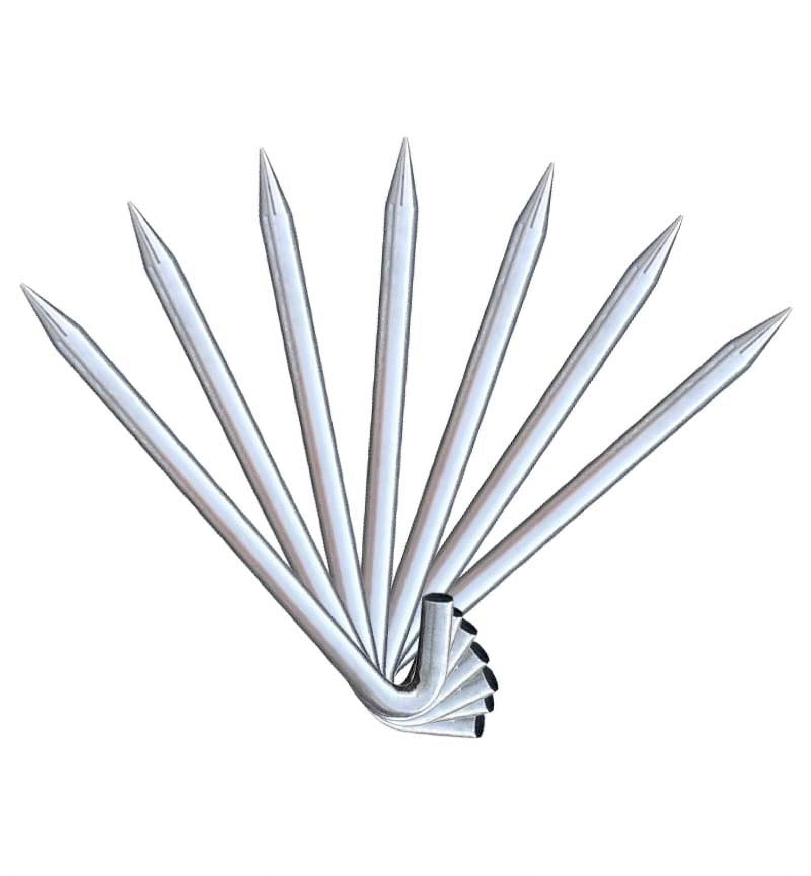 Moose Supply ASTM Standard Steel Hook Stakes, 10 Pack, 1" x 18 ...