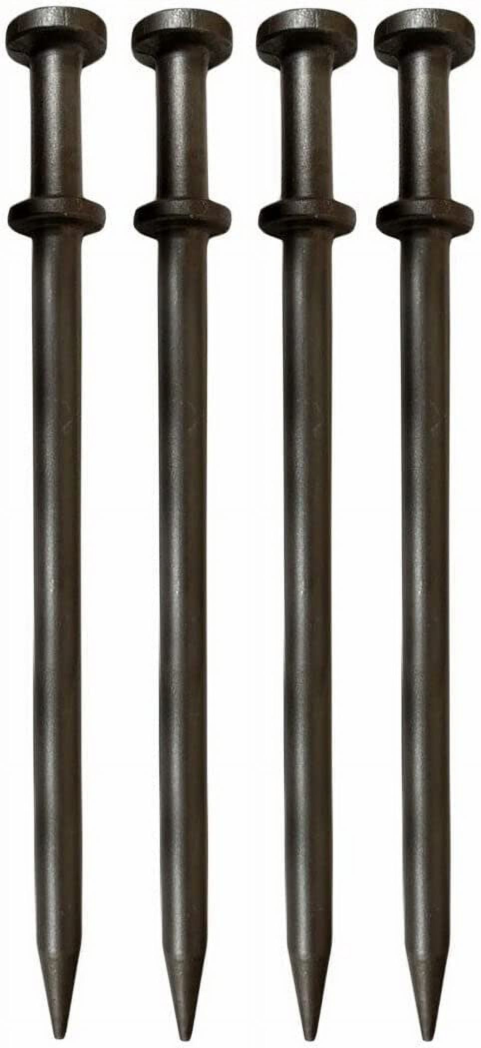Moose Supply Double Head Tent Stakes - Heavy Duty Steel Tent Stakes ...