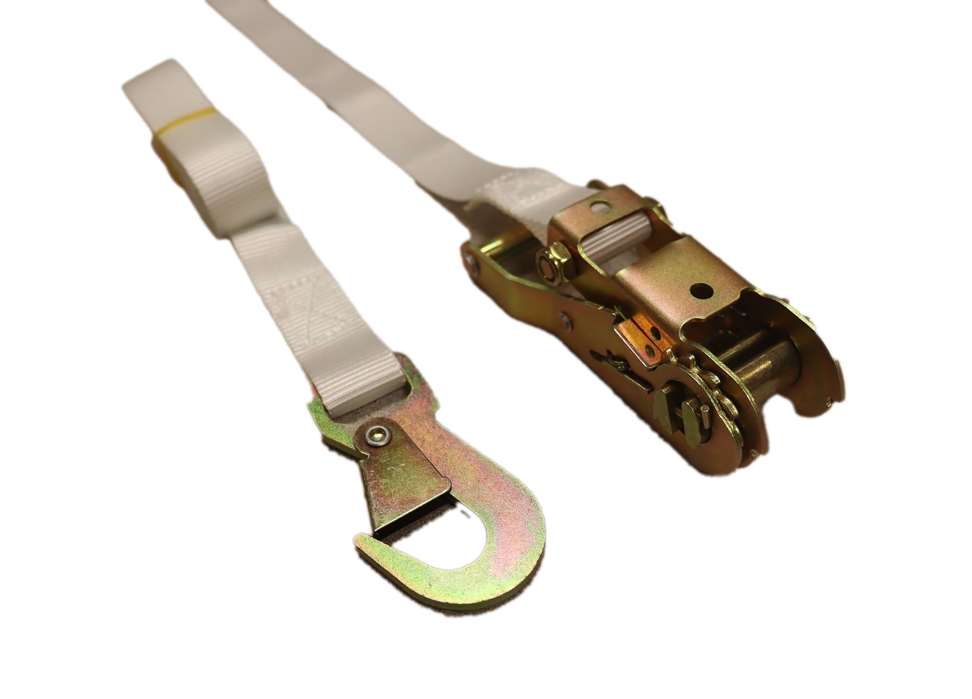 Moose Supply Heavy Duty White Ratchet Tie Down Strap with Snap Hook, 1 ...