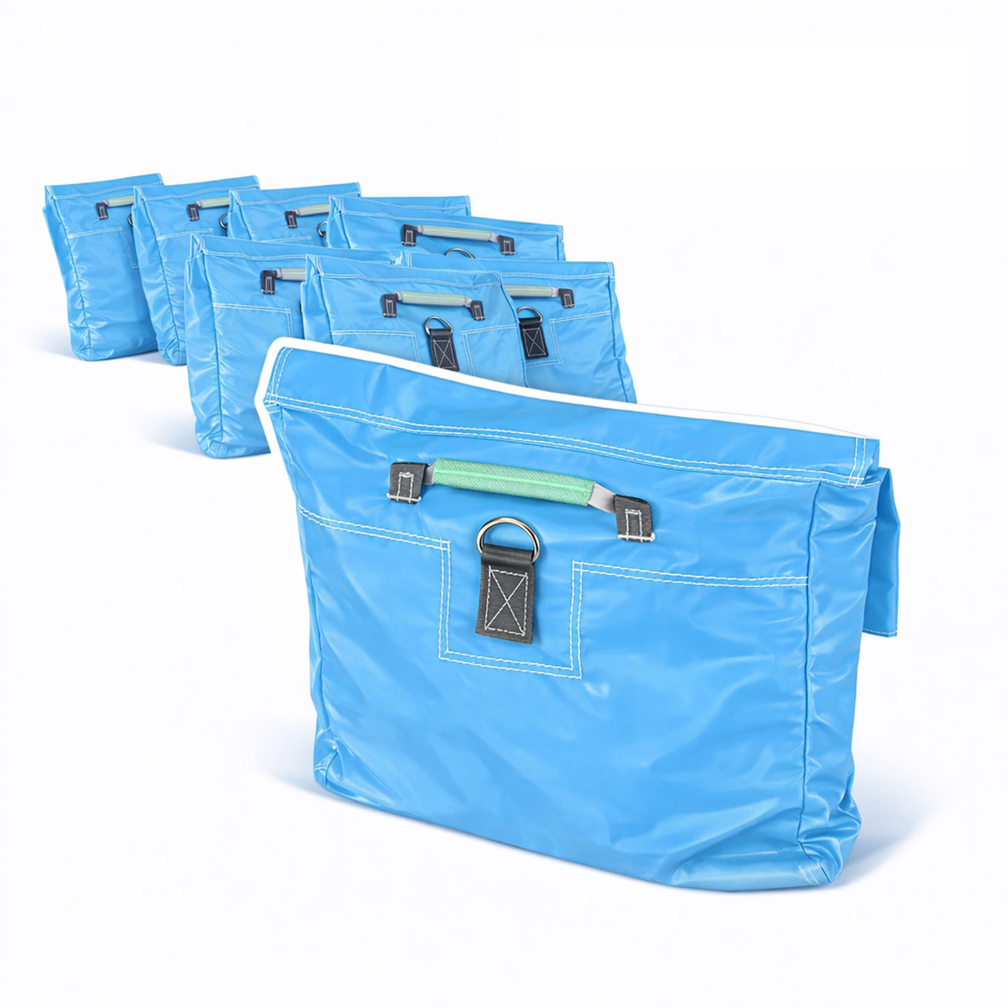 Moose Supply Heavy Duty Sandbag Covers, 21" x 21" PVC Vinyl Anchors, 10 ...