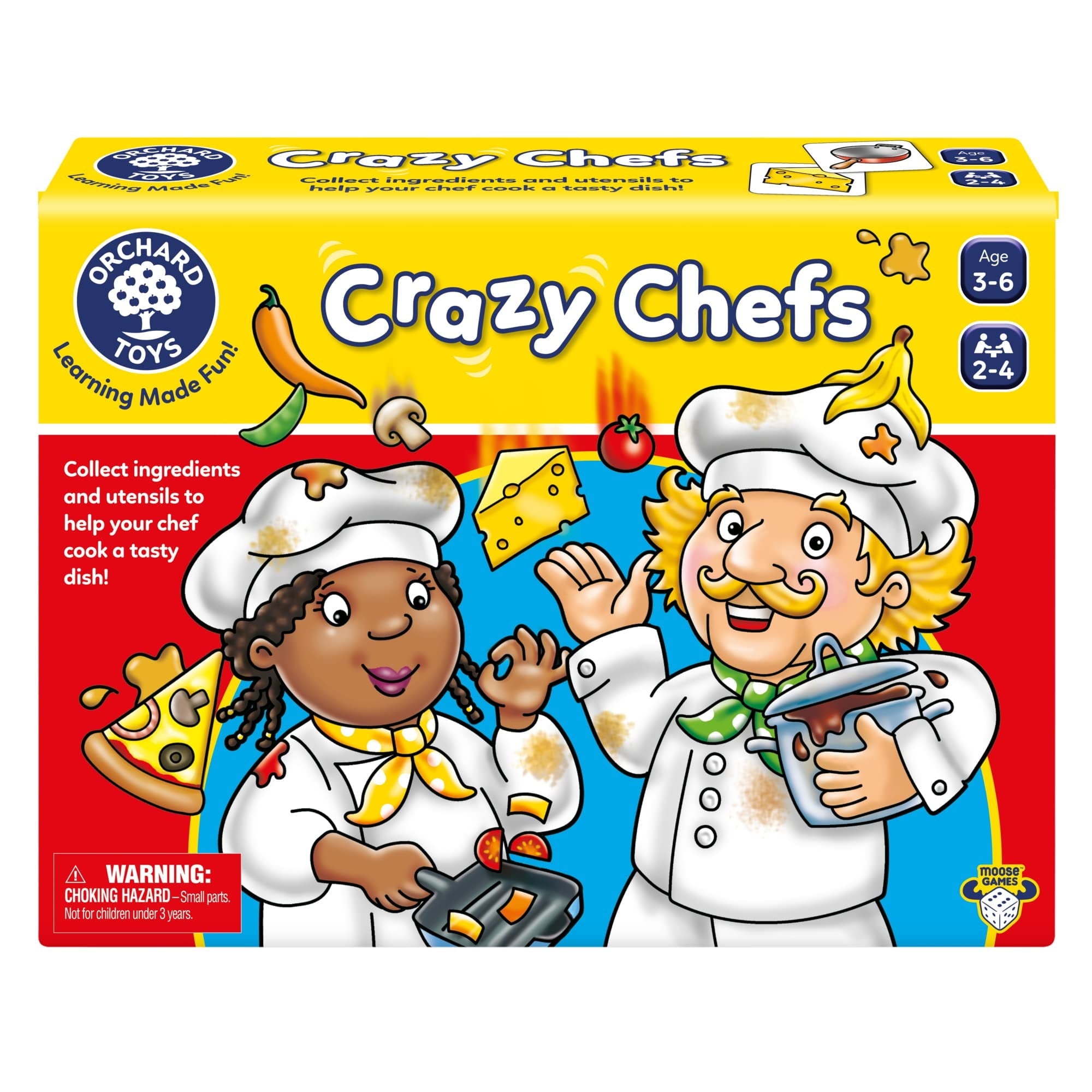 ORCHARD TOYS Moose Crazy Chefs Game. Help Make a Meal in This Tasty ...