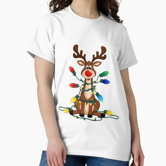 Moose Wearing Holiday Ornaments In Winter Woods Festive Celebration ...