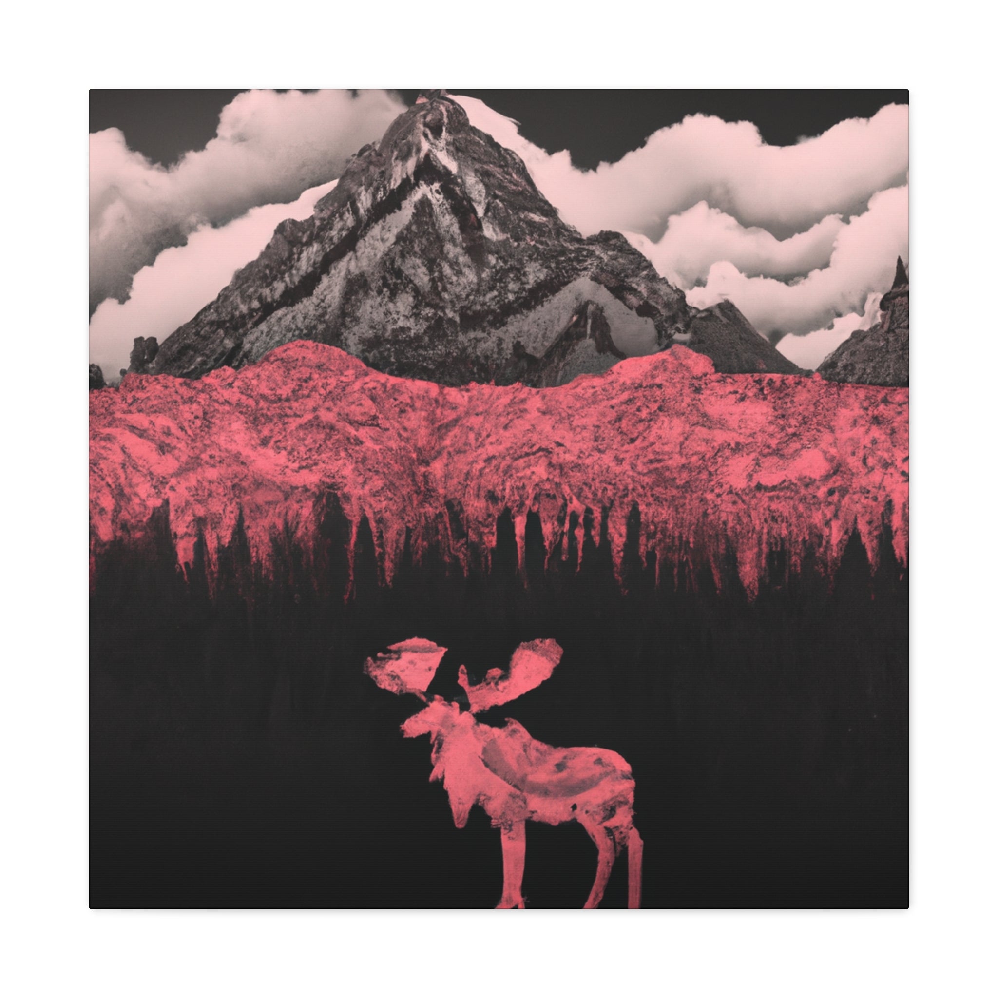 Moose in Grandeur - Canvas - Walmart.com