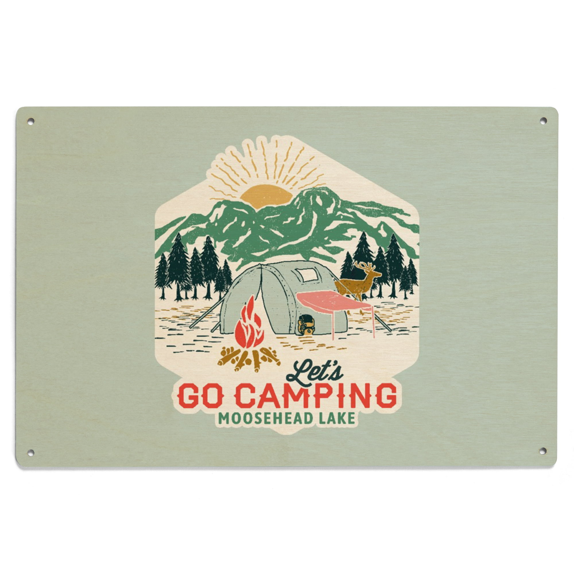 Moosehead Lake, Let's Go Camping, Camping Scene, Contour Birch Wood ...
